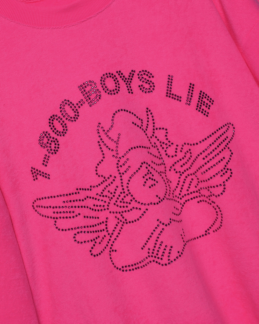 1-800 Neon Pink Kara Crewneck