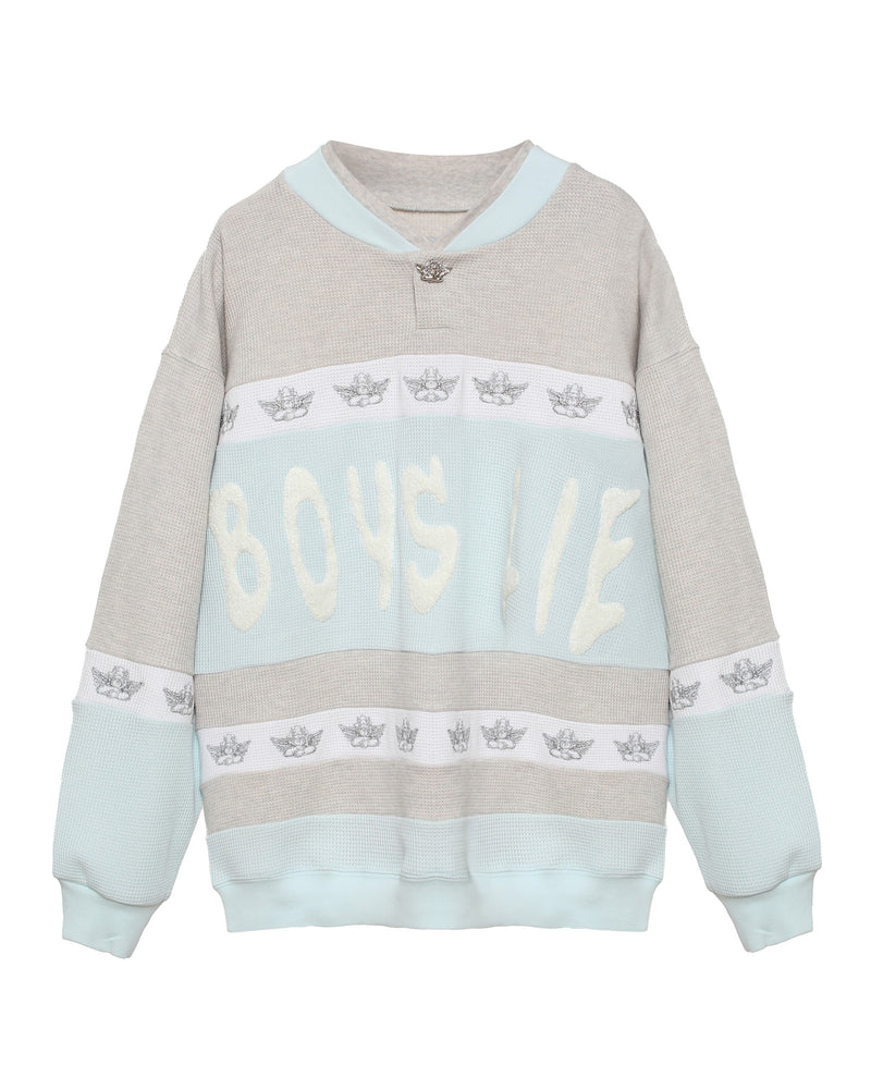 Blue Private School Rider Crewneck